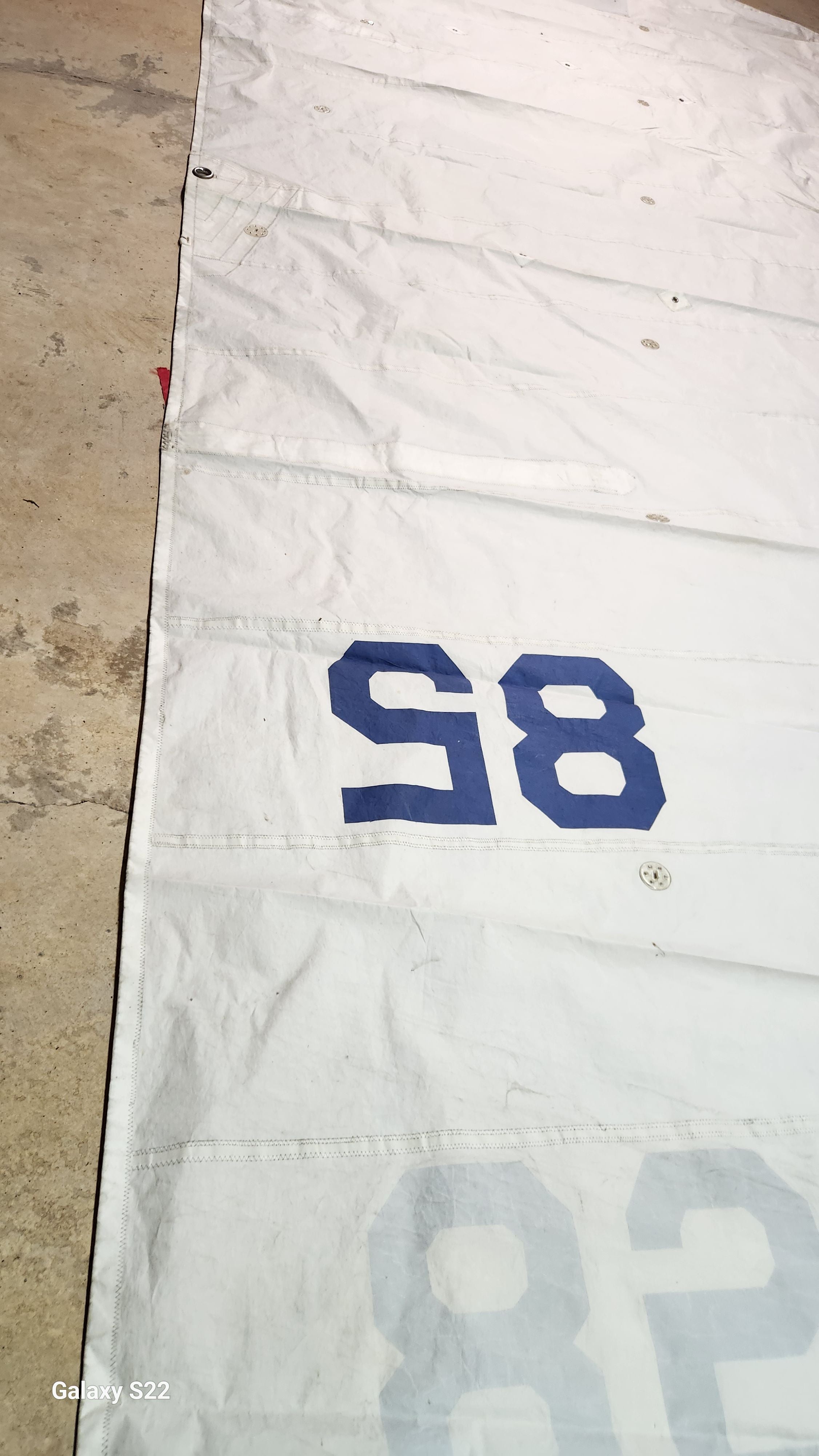 Dacron Main Sail by Anson Sails in Good Condition 38.2' Luff ...